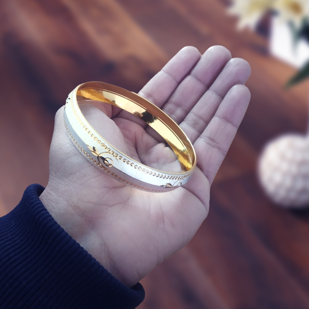 Golden Silver Designer Kada Punjabi Kada Golden Silver Designer Kada Punjabi Kada